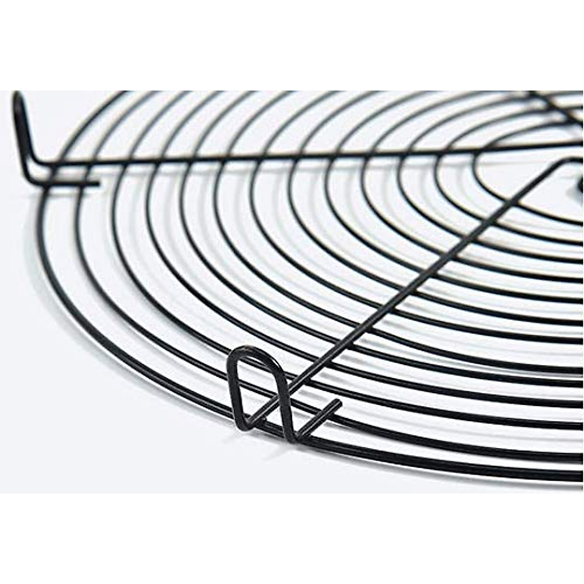 12-1/2 Round Cake Cooling Rack, Stainless Steel Baking And Steaming Rack, Used For Air Fryer Pressure Cooker (Black 2 Pieces)