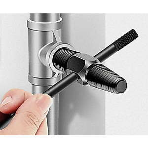 Screw Extractor- Dual-use Water Pipe Screw Removal Tool Broken Bolt Remover for 1/2 Inch 3/4 Inch Pipes Valve Faucet, Easy Out Stripped Screw and Damaged Bolt Extractor for Damaged Or Broken Screws