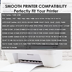 SuperInk Remanufactured High Yield Ink Cartridge Replacement for HP C9351A 21XL 21 Compatible with DeskJet D1520 D2345 F4140 F4180 F380 D1320 D1330 Officejet 4315 J3600 J3680 Printer( 2 Pack Black)
