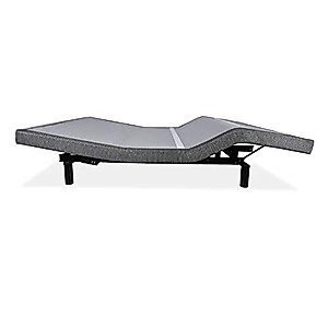 iDealBed iEscape Adjustable Bed Base, Wall Hugger, Wireless Massage, Zero-Gravity, Anti-Snore, Night Light, Memory, Next Gen USB Ports, Queen, Grey