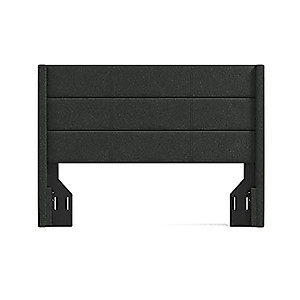 Glenwillow Home Pax Sleak Wingback Upholstered Headboard, Gray, Full/Queen