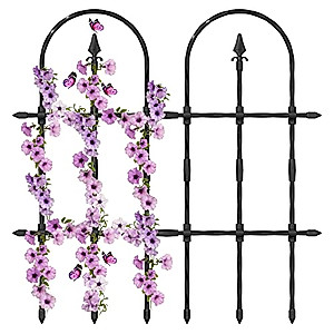Garden Trellis, Rustproof Plant Trellis for Climbing Plants Outdoor, Wall Obelisk Trellis Plant Support for Indoor Plants, Flower, Lvy, Roses, Vegetable, Vines, Pot, Cucumbers, Clematis, Wall
