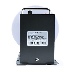 U.S. Solid Automatic Label Rewinder Machine, 1"/1.5"/3" Core Holder, Max Label Width 4.72", Bidirectional Rewinding