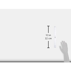 School Smart Flexible Ruler, Inches and Metric, 12 inch, Clear
