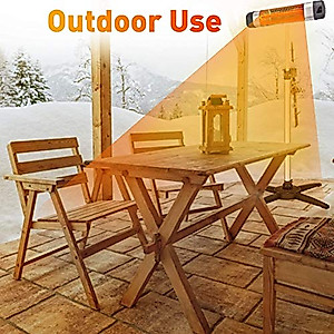 Heater Stand - TRUSTECH Holder for Patio Heater, Adjustable Patio Quadripod Made by Aluminium Alloy, for Patio, Bedroom, Office, Garage, for PW15R & PHX & PHF Indoor/Outdoor Heater