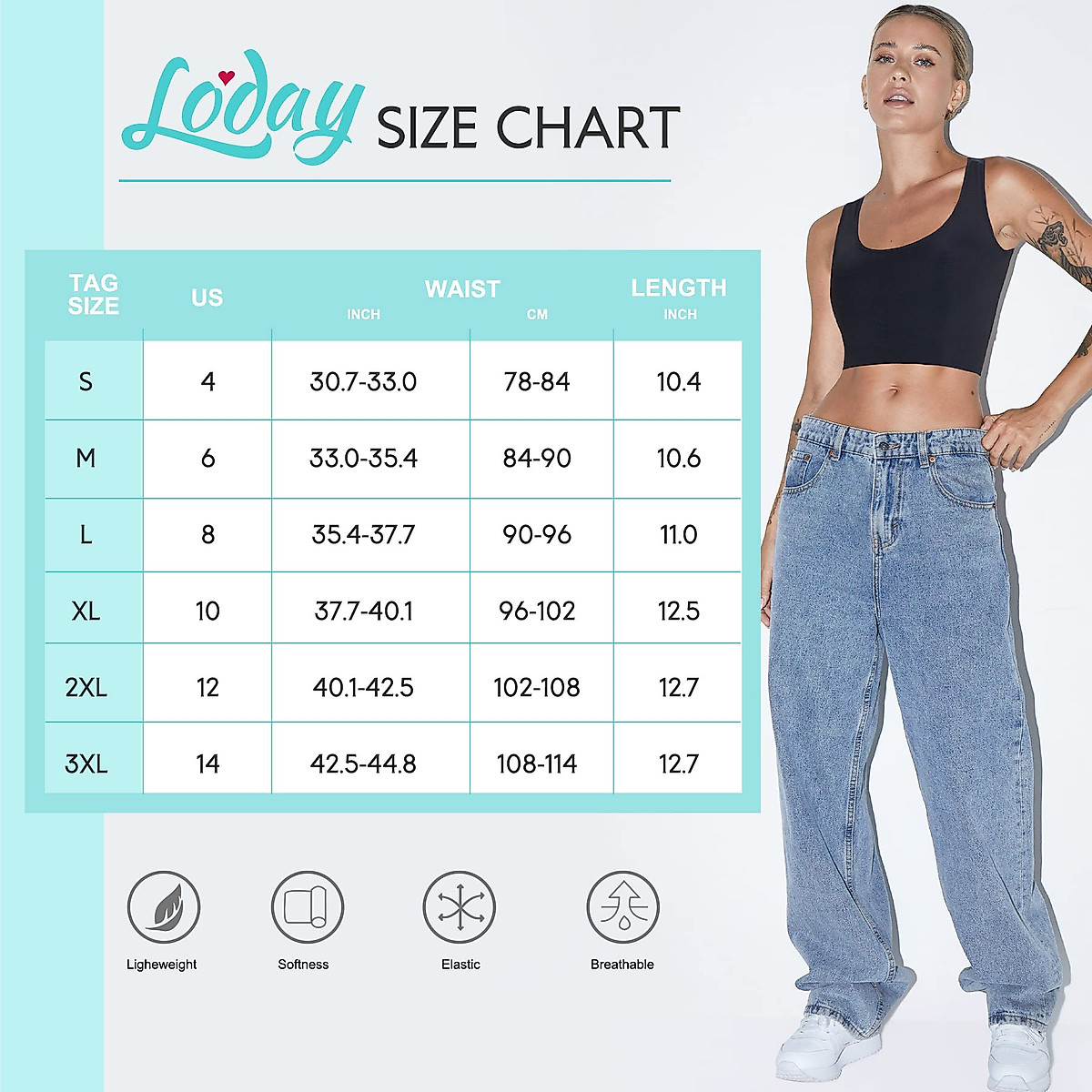 LODAY FTM Elastic Chest Binder Women Transgender Tomboy Trans Breathable Breast Binder Pullover Tank Top(Medium, Black)