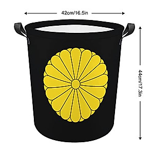Japan National Emblem Oxford Cloth Laundry Basket with Handles Storage Basket for Toy Organizer Kids Room Nursery Hamper Bathroom