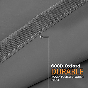 Vailge Patio Chair Covers, Lounge Deep Seat Cover, Heavy Duty and Waterproof Outdoor Lawn Patio Furniture Covers (2 Pack - Large, Grey)