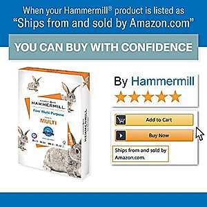 Hammermill Printer Paper, Fore Multipurpose 20 lb Copy Paper, 11 x 17 - 1 Ream (500 Sheets) - 96 Bright, Made in the USA