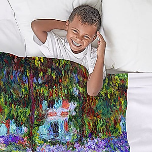 CafePress Monet Throw Blanket Super Soft Fleece Plush Throw Blanket, 60"x50"