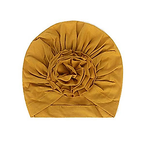 Newborn Baby Cotton Cloth Turban Toddler Rabbit Hospital Hat Ear Hat Kids Set Baby Cap (MN102)