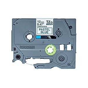Brother Tzemq531 Tz Standard Adhesive Laminated Labeling Tape, 1/2-Inch W, Pastel Blue