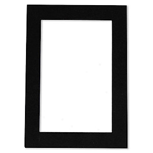 11x14 Mat Bevel Cut for 8x12 Photos - Acid Free Black with Black Core Precut Matboard - for Pictures, Photos, Framing - 4-ply Thickness