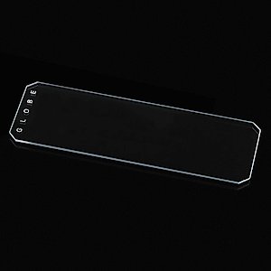Globe Scientific 1331-144 Borosilicate Glass Microscope Slide, 45° Beveled Edge, Clipped Corner, Plain, 25 mm W x 75 mm L (Pack of 144)