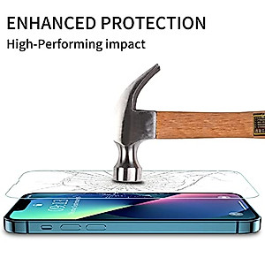 ImpactStrong Shatterproof Tempered Glass Screen Protector for iPhone 14 Plus/iPhone 13 Pro Max [Bubble Free] [9H Hardness] [Full Coverage] Case Friendly, 6.7 Inch (3-Pack)