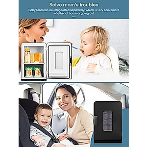 Northclan 15L Mini Fridge for Bedroom, 110V AC/ 12V DC Portable Thermoelectric Cooler and Warmer Small Refrigerators for Home, Dorm, Office and Car, Skincare, Cosmetic, Beverage, Removable shelf