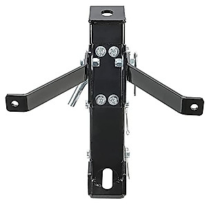 ECOTRIC Heavy Duty Adjustable Lawn Mower Trailer Towing Hitch, Garden Tractor Hitch Steel Compatible with John Deere Cub Cadet Craftsman