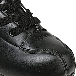 RESLIDE Roller Shoes with Wheels for Boys Girls Kids Skates Sneakers LED Light Up Rechargeable Sport Sneaker for Boys Pure Black