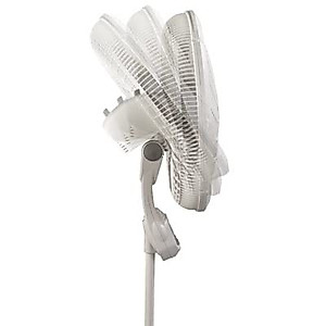 Lasko 18" 3 Speed Elegance & Performance Pedestal Fan with Remote (White) 1850 (Renewed)