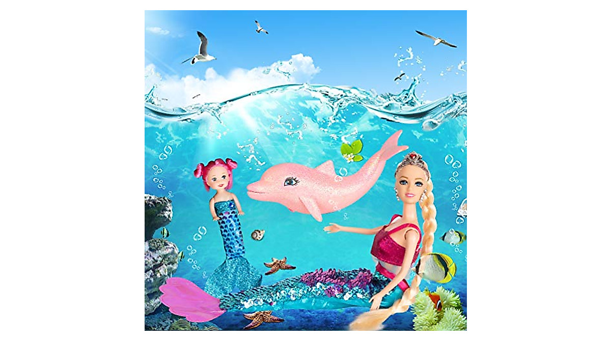 Mermaid Princess Doll Playset for Girls 3-7