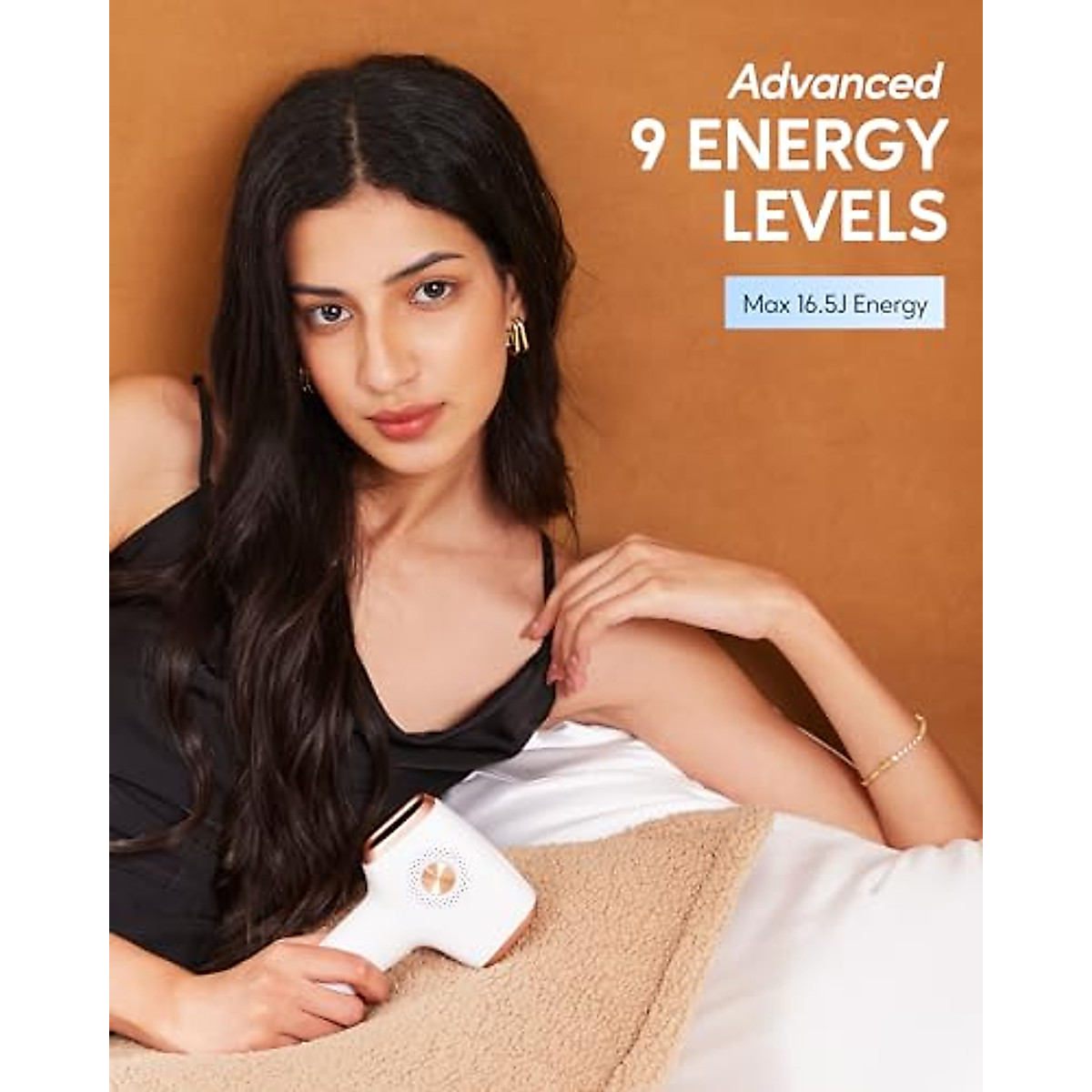 INNZA Laser Hair Removal with Ice Cooling Care Function for Women Permanent,999,999 Flashes Painless IPL Hair Remover, Hair Removal Device for Armpits Legs Arms Bikini Line (1-White)