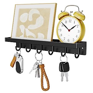 niffgaff Larger Key Holder for Wall - Self Adhesive Key Rack - Key Hooks for Wall Decorative - New Type Key Hangers for Wall Decor - Stainless Key Hooks Mail Holder
