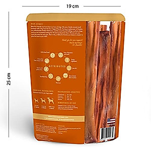 BFF Bully Sticks 6 inch (10 Count) - Long Lasting Dog Treats - Natural No-Hide Grain-Free Gluten-Free Dog Chews - Low Odor Bully Sticks - Thick Bully Sticks for Small and Medium Dogs