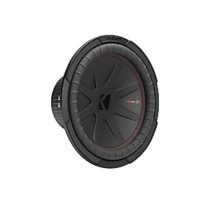 Kicker 48CWR124 CompR 12" Subwoofer, DVC, 4-ohm, 500 Watts RMS