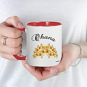 CafePress PLUMERIA~OHANA Mug Ceramic Coffee Mug, Tea Cup 11 oz