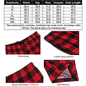 Ekouaer Womens 2 Pack Lounge Pants Comfy Pajama Pants Plaid Pajama Bottoms with Pockets Drawstring Pj Bottoms Pants