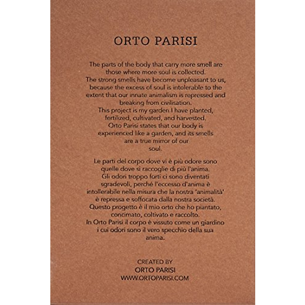 Orto Parisi Eau de Parfum Spray, Terroni, 1.7 Fl Oz