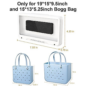 JISHAHS Phone Case Holder for Bogg Bag, Universal Water-Proof Plastic Insert Charm Phone Holder - Accessories for Bogg Bag