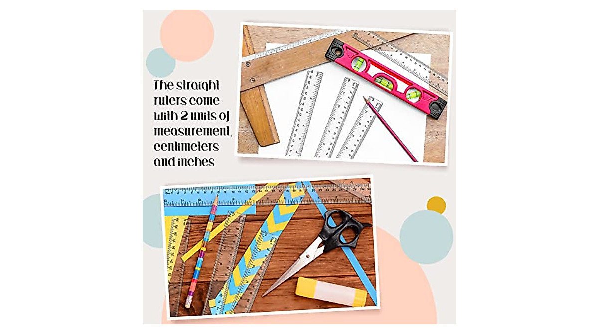 100 Clear Rulers - Perfect for School & Office