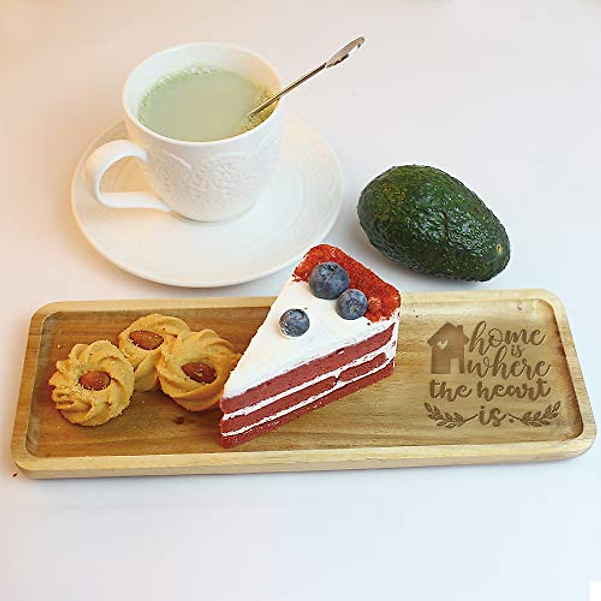 FOUR ORANGUTANS Home Is Where The Heart Is Wood Serving Platter, Friend, Family, Food Holder, BBQ, Party, Buffet Gifts