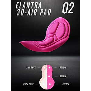 Mysenlan Women's Cycling Pants 3D Padded Bike Tights Long Compression Bicycle Pants Trousers