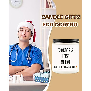 Thank You Doctor Gifts for Women Men, Doctor Appreciation Gifts, Funny Gifts for Doctor Retirement Birthday, Handmade Lavender Natural Soy Wax Candle Gifts for Doctor (7oz)