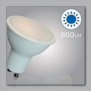 6 Pack GU10 LED Bulb 9W 800 Lumens, 5000K Daylight Bright White, 110V Spotlight (60W Incandescent Replacement)