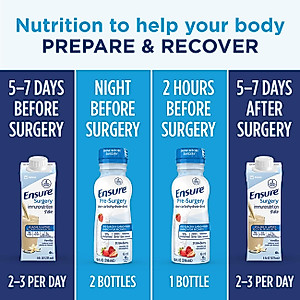 Ensure Surgery Perioperative 5-Day Bundle with 3 Ensure Pre-Surgery Clear Carbohydrate Drinks & 20 Ensure Surgery Immunonutrition Shakes
