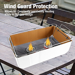 Restlrious Chafing Wire Rack Stand for Buffet Set, 4 Pack Full Size Disposable Chafing Dish Rack, Foldable Buffet Serving Stand for Food Warmer, Collapsible for Easy Storage & Reuse for Party Event