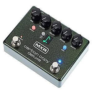 MXR M292 Carbon Copy Deluxe Analog Delay Pedal Bundle w/4 Cables, 9V Power Supply, and Dunlop Polishing Cloth