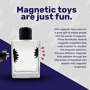 CMS MAGNETICS - (2oz Kit) Ferrofluid Science Experiment Kit for Education in Magnetism - Includes: 2 Fluid Ounce (59mL) Bottle of Ferrofluid, Gloves, Pipette, Petri Dishes