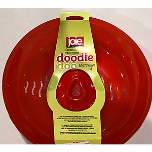 Joie Doodle Doo Microwave Splatter Shield Lid, Protects Against Messes, BPA-Free Plastic, Red, 1 Count