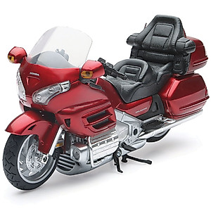 New-Ray 1:12 Scale Honda Gold Wing 2010 Red Diecast Motorcycle Model