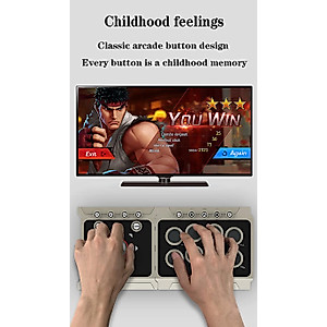 ipega PG-9221 Arcade Stick PC Street Fighter ps4 Arcade Stick Rocker whit TURBO one button continuous sending, MACRO programming for PS4/PS3/N-Switch/PC(windows 7/8/10)