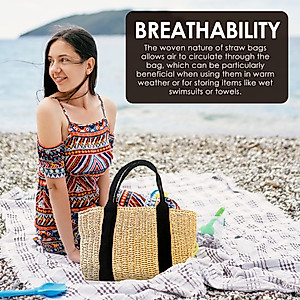 Rattan Women Shoulder Bags Large Capacity Female Summer, Beach, Minimalist, Daily, Top-handle Handbag,Straw Totes