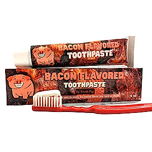 Fresh Pig Bacon Flavored Toothpaste - a Fun Gift for Bacon Lovers, Coworker Secret Santa