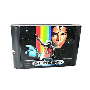Royal Retro Micheal Jackson Moonwalker For Sega Genesis Mega Drive 16 Bit Game Cartridge For PAL And NTSC (Black)