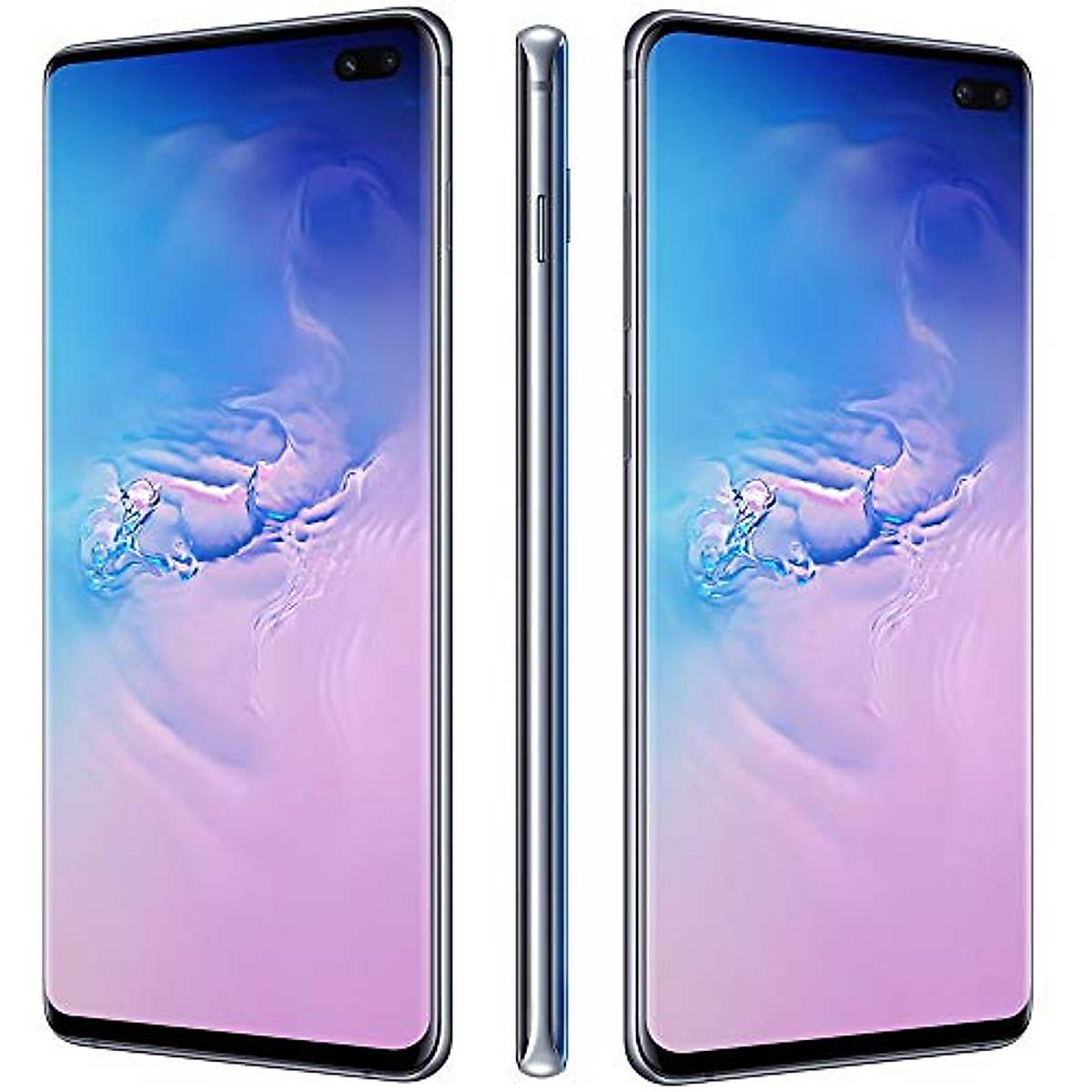 Samsung Galaxy S10+ Plus (128GB, 8GB) 6.4" AMOLED, Snapdragon 855, IP68 Water Resistant, Global 4G LTE (GSM + CDMA) T-Mobile Unlocked (AT&T, Verizon, Sprint, Metro) G975U (Prism Blue) (Renewed)