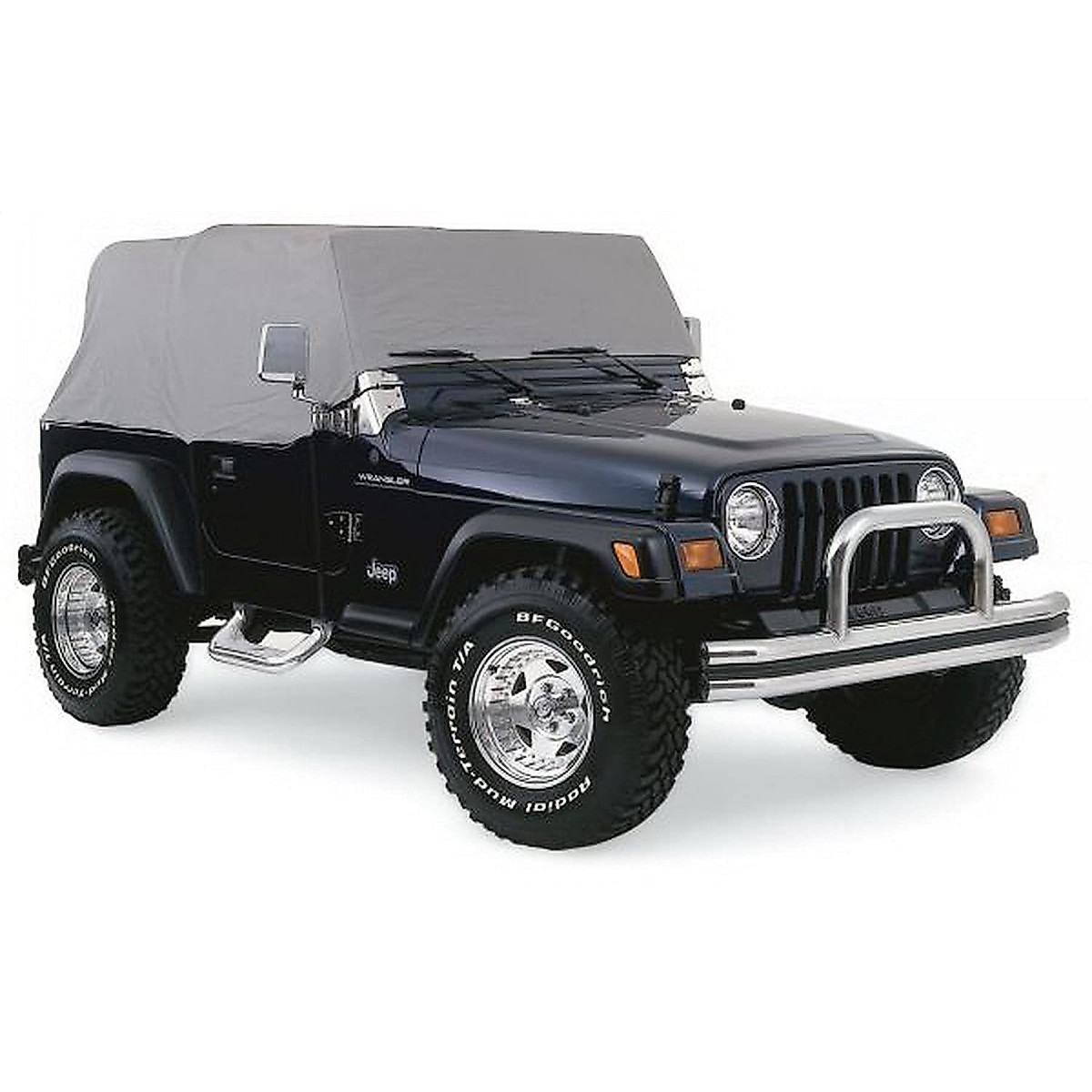 Rampage 4-Layer Breathable Cab Cover | Fits Over Installed Top, Grey | 1261 | Fits 1976 - 2006 Jeep Wrangler