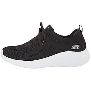 Skechers Sport Women's Women's Big Plan Sneaker, Black/White=BKW, 8.5